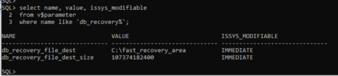 Creating and Sizing the Oracle Fast Recovery Area - VDBA