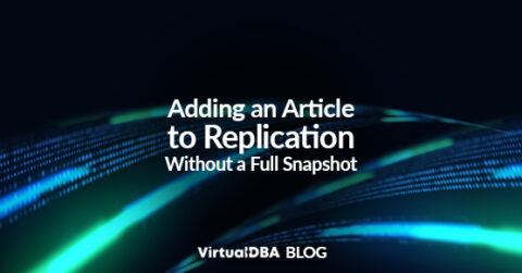 Adding an Article to SQL Replication Without a Full Snapshot