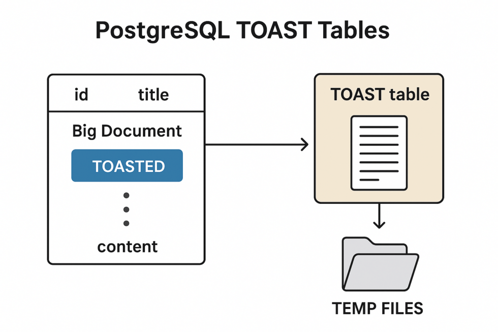 PostgreSQL TOAST Tables: Manage Disk Usage Effectively - VDBA