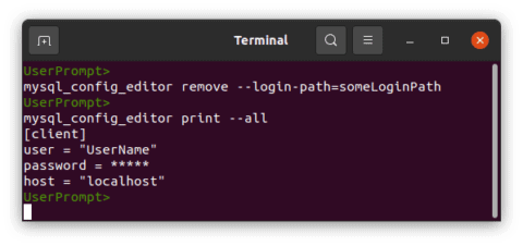 How to use mysql_config_editor - Batch File Secure Login