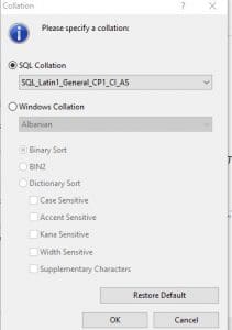 SQL Server Collation Settings and Processes