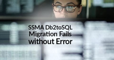 SSMA Db2toSQL Migration Fails without Error