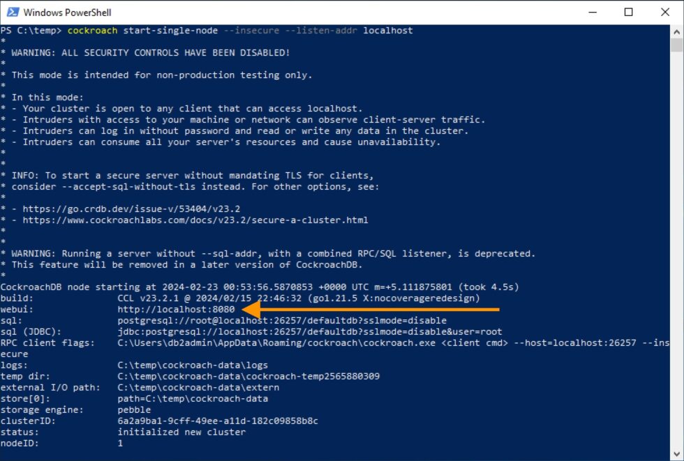 How to Build a CockroachDB Sandbox on Windows - Virtual-DBA Remote DBA Services & Support ...